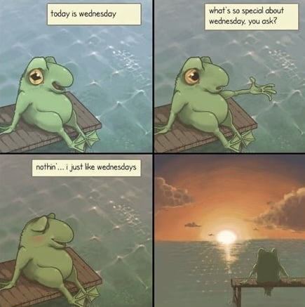 A froggy wednesday to all degenerates - 9GAG