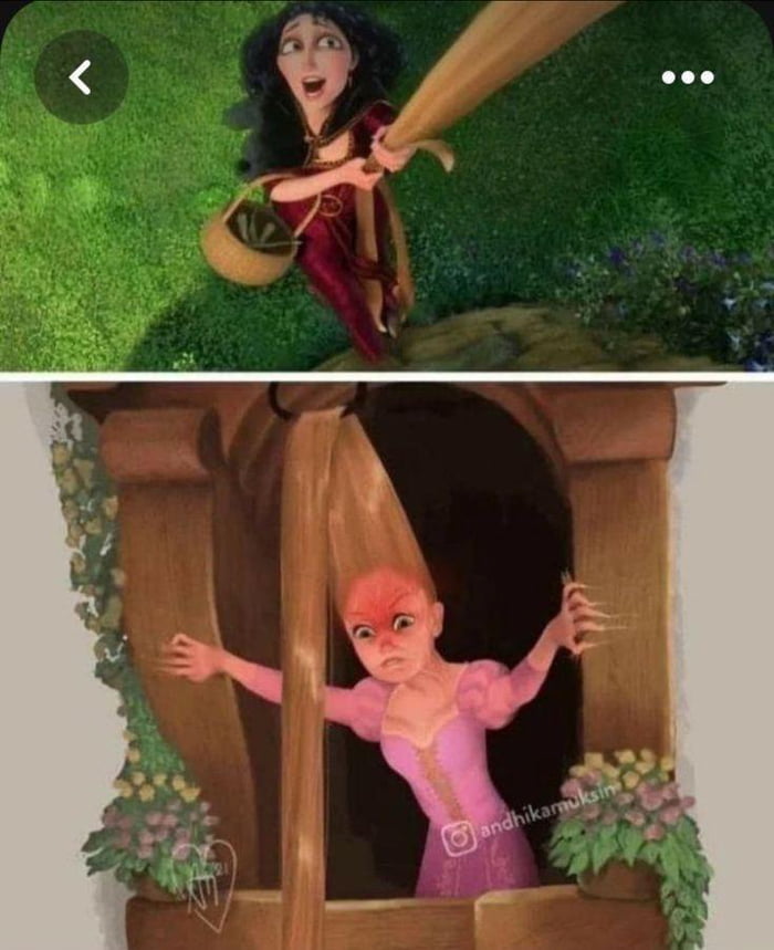 Omg fr like we know her hair is long but how is her scalp so strong???? - 9GAG