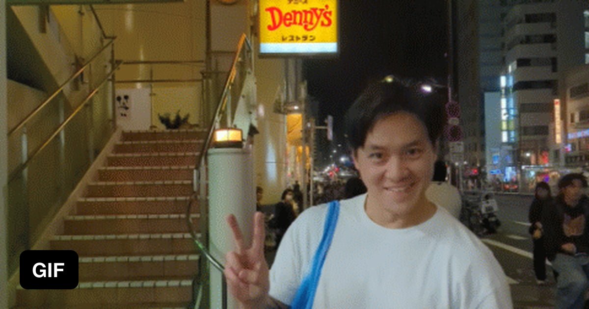 Visiting Japan. See a Denny's and wanted to recreate Michael Scott's bit in The Office of ...