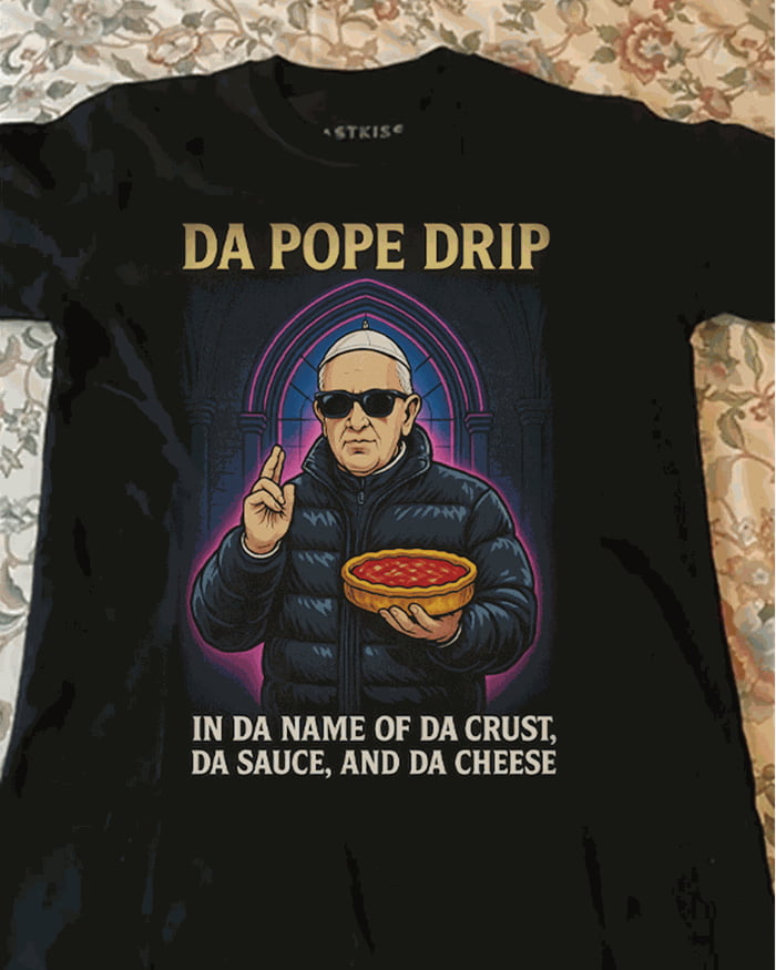 When the Holy Spirit hits... but so does the deep dish. - 9GAG
