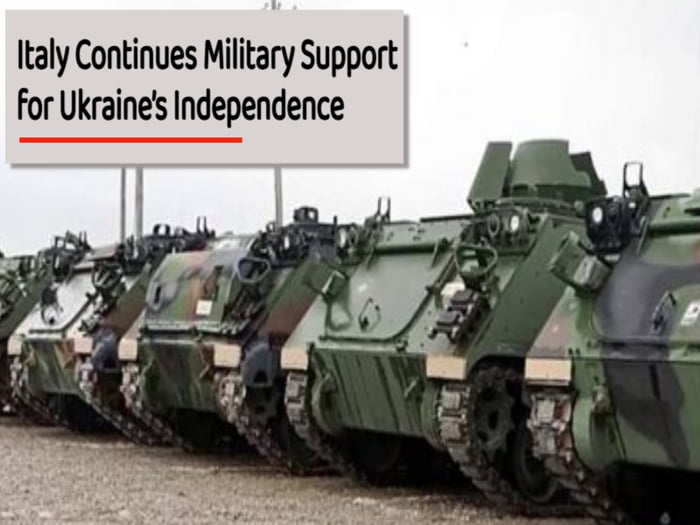 Italy continues to supply military equipment to Ukraine. Ukraine has ...