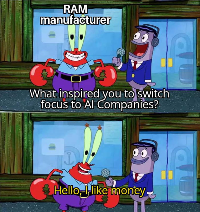 Now we got expensive RAM and GPU + Ai slop. Hehe? - 9GAG