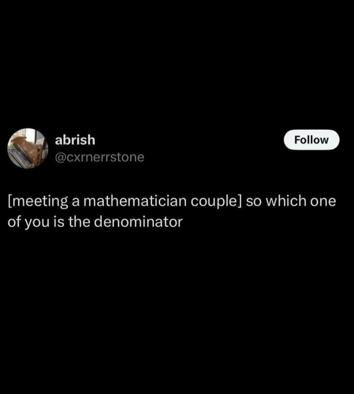 Meeting a mathematician couple - 9GAG