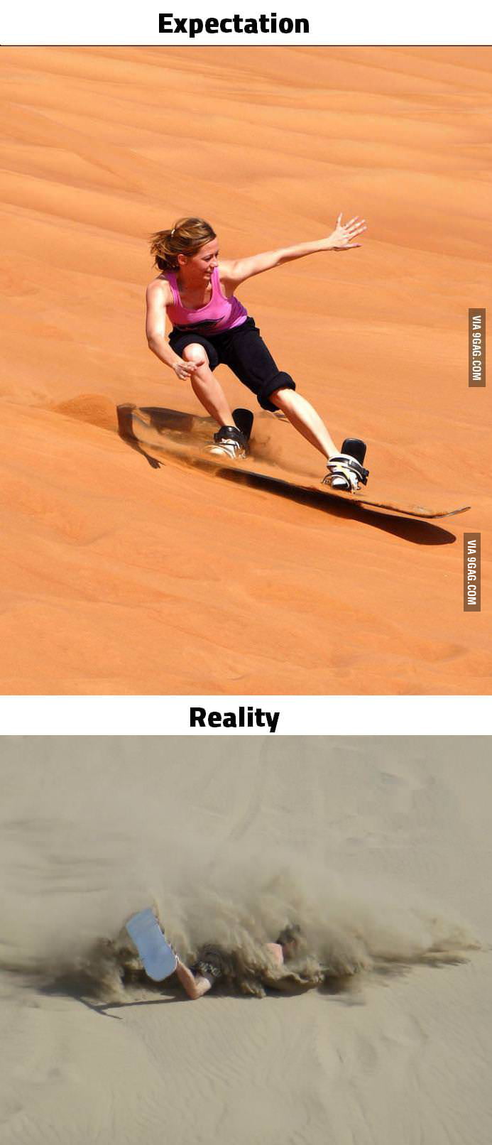 The truth about sandboarding - 9GAG