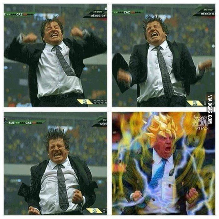 Coach celebrating winning the championship - 9GAG