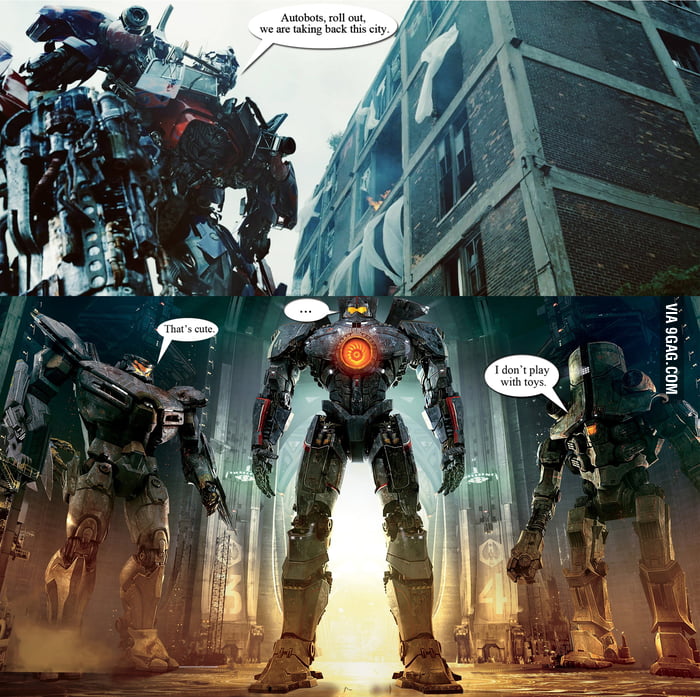 Transformers vs Pacific Rim - 9GAG