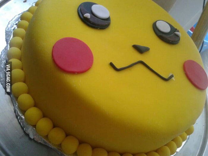 Pika Pika Cake by my sister - 9GAG