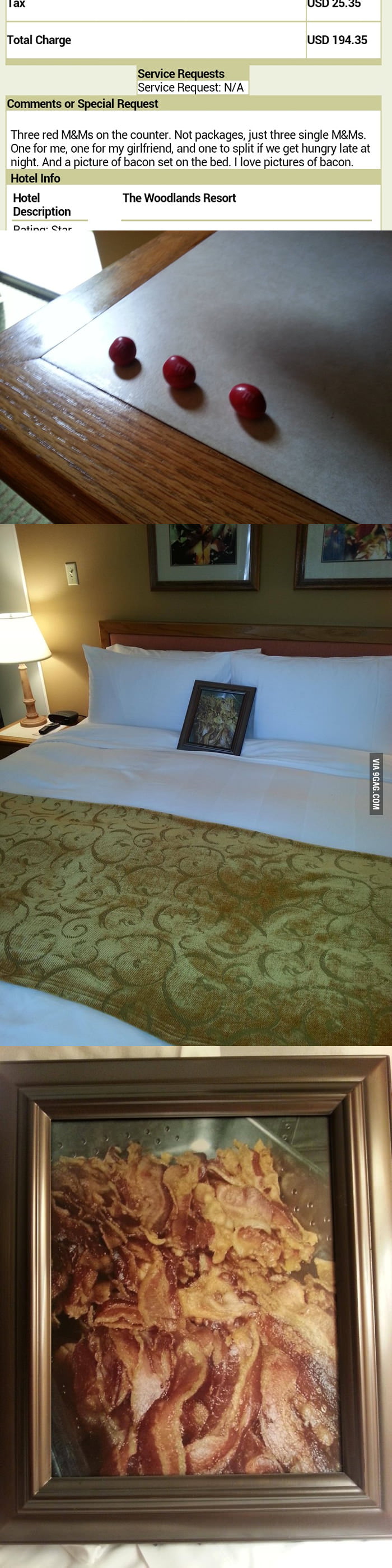 This hotel pays attention to your special requests. - 9GAG