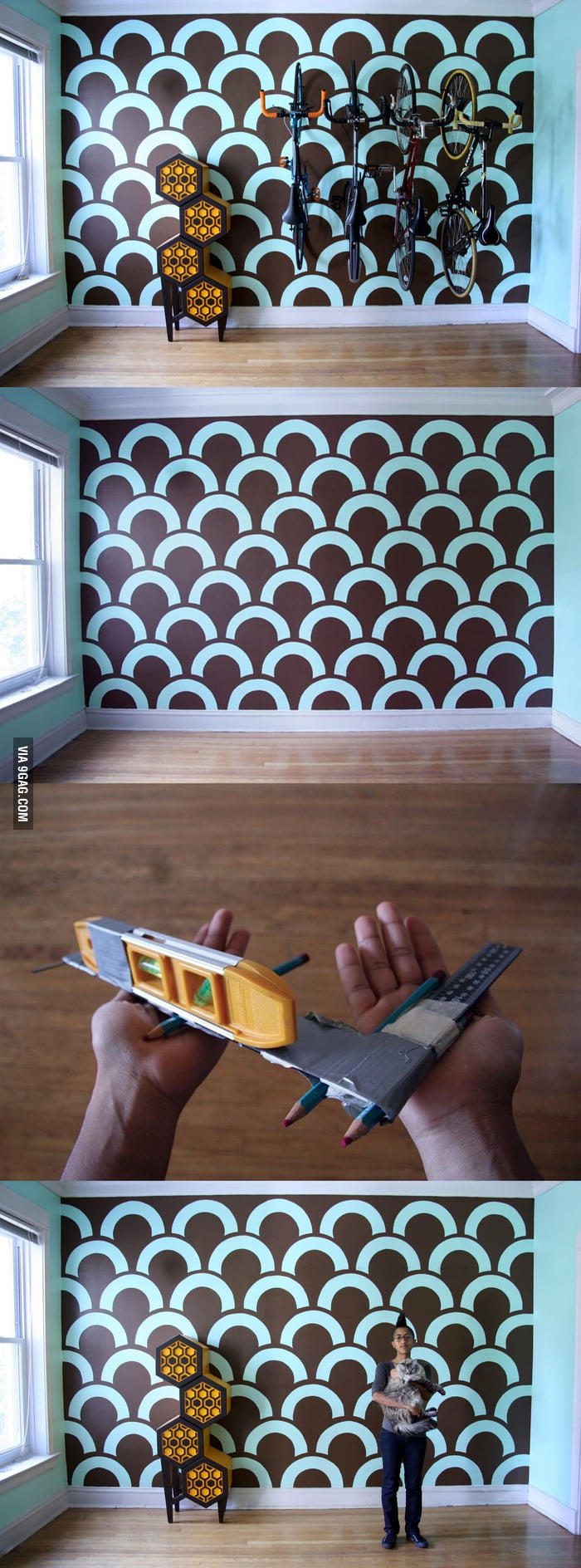 Finally got around to painting my living room. - 9GAG