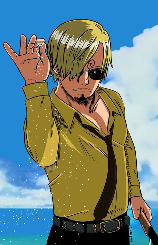 Ulalá chulada mi Sanji (One Piece) salt bae - 9GAG