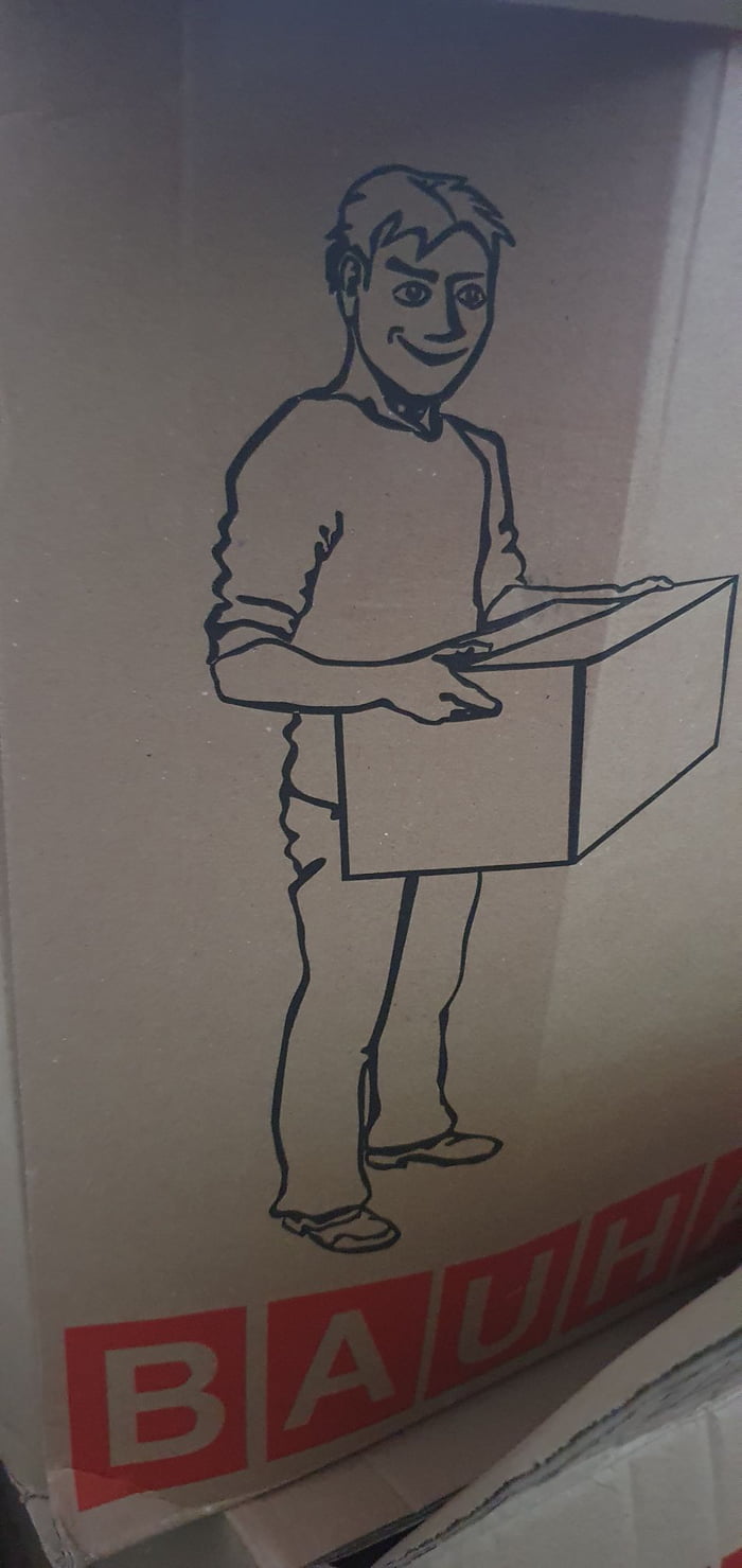 What is he doing to this moving Box - 9GAG