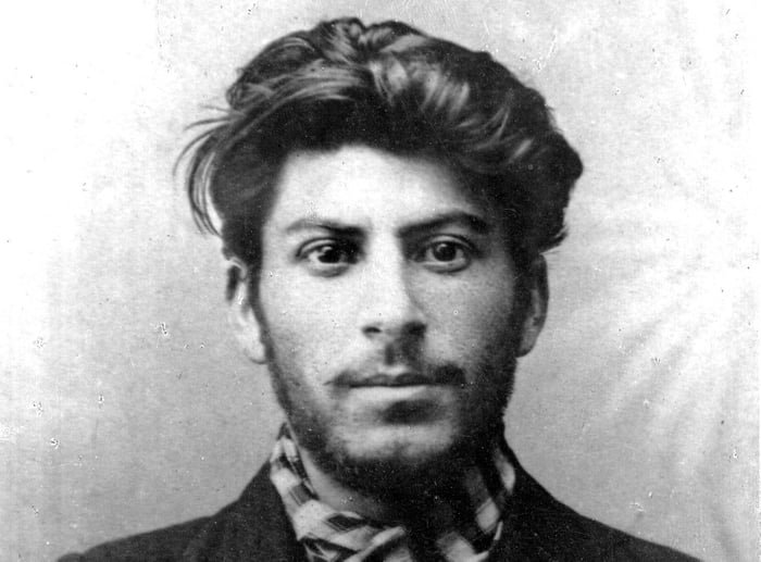 Stalin in his younger days . - 9GAG