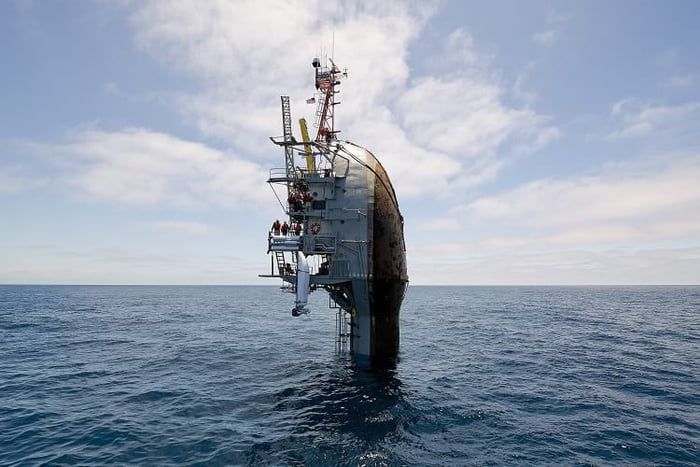 RP FLIP vessel, launched in 1962, was operated by the U.S. Navy, had ...