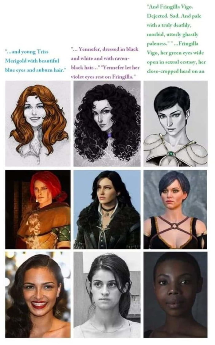 Witcher Sorceresses in the Books, Games, and Show - 9GAG