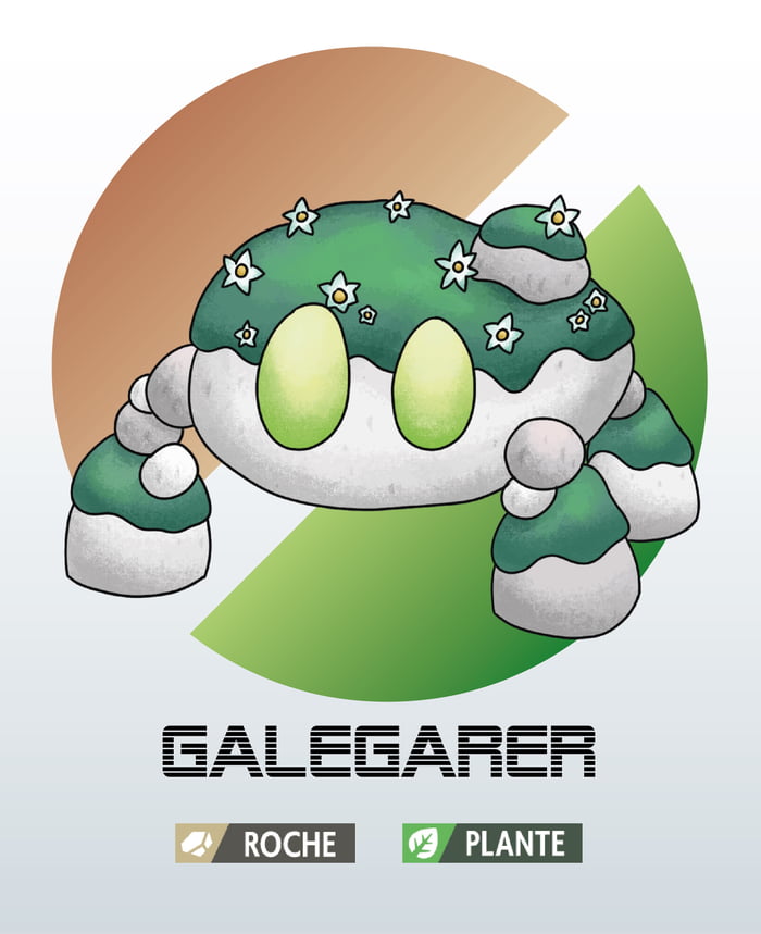 Fakemon of the day, one with only one stage : Galegarer. It’s a living ...