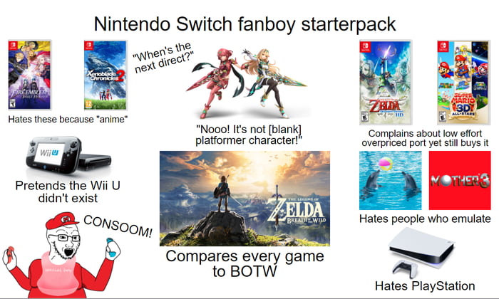 Nintendo Switch fanboy starterpack - 9GAG