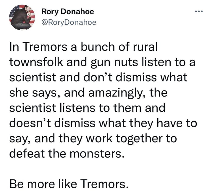 Graboids bring people together. - 9GAG