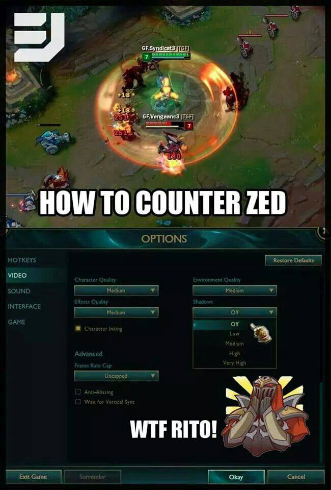 How to counter Zed? - 9GAG