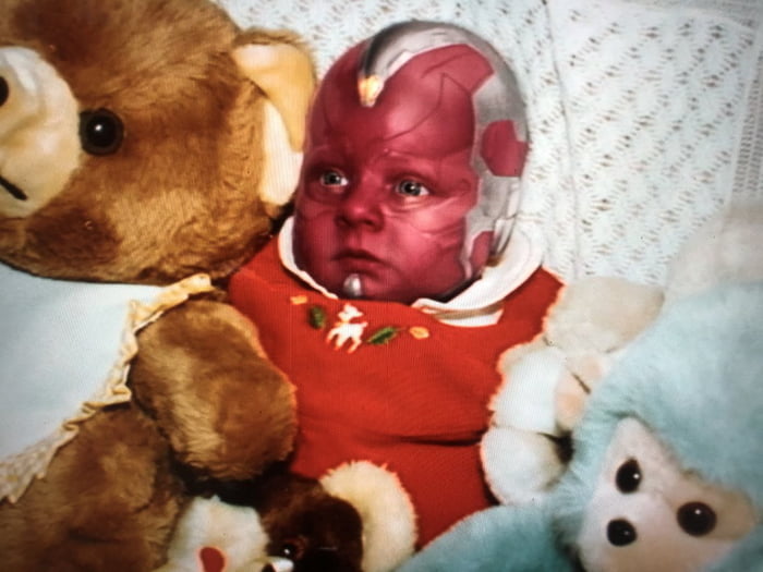 Ultron: You’re unbearably naive Baby Vision: Well... I was born ...