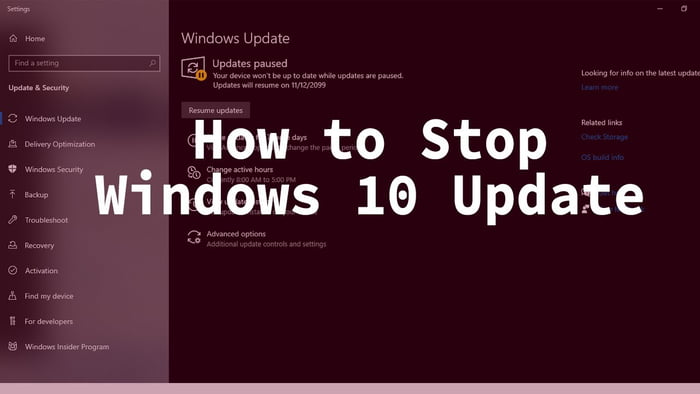 Stop windows 10 update - 9GAG