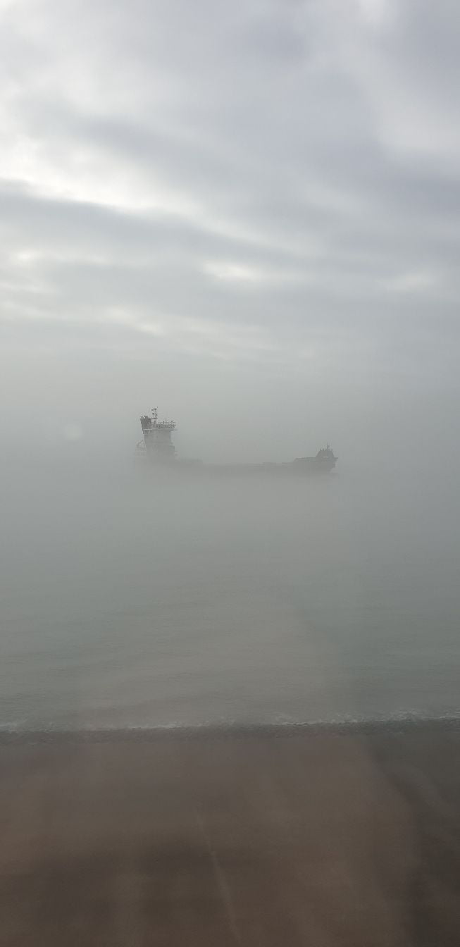 Cargo Vessel In Thick Fog - 9GAG
