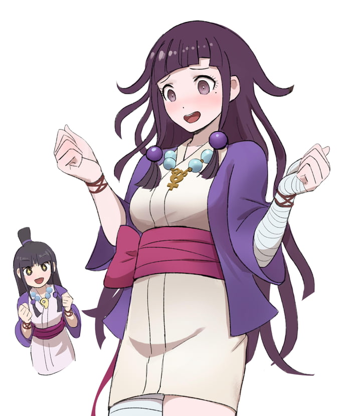 Mikan Tsumiki wearing Maya Fey's clothes - 9GAG