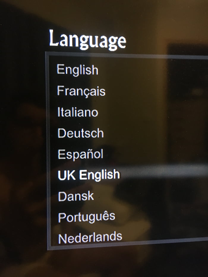 Was starting uncharted 4, why is there an option for uk English and English is it not the same ...