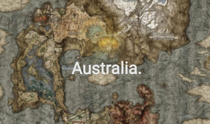 Actual map of Australia. Cause everything is trying to kill you. - 9GAG