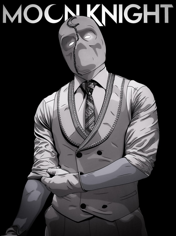 Finished a digital drawing of Mr Knight in honour of Moon Knight’s ...