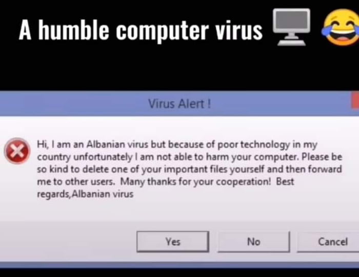 Albanian Computer Virus - 9GAG