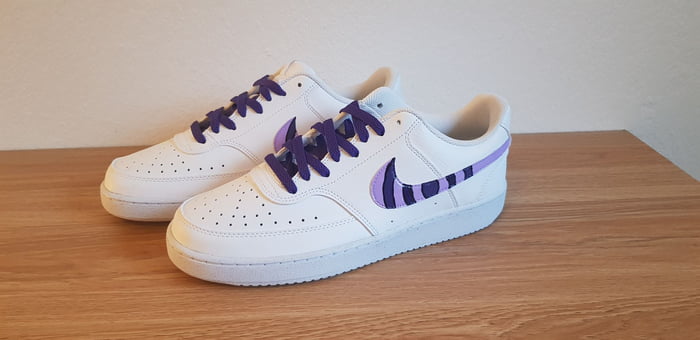 Hawkey/Kate Bishop inspired custom sneackers - 9GAG