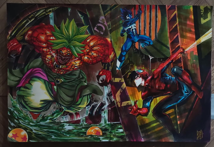 Dbz vs Marvel (spider verse) - 9GAG