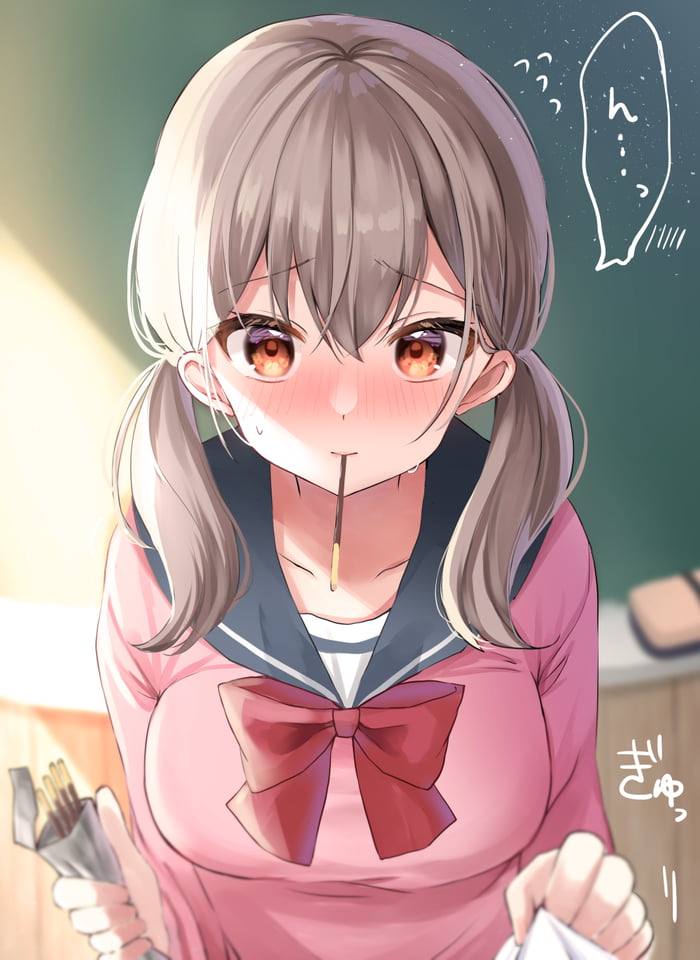 Shy classmate wants to play the pocky game - 9GAG