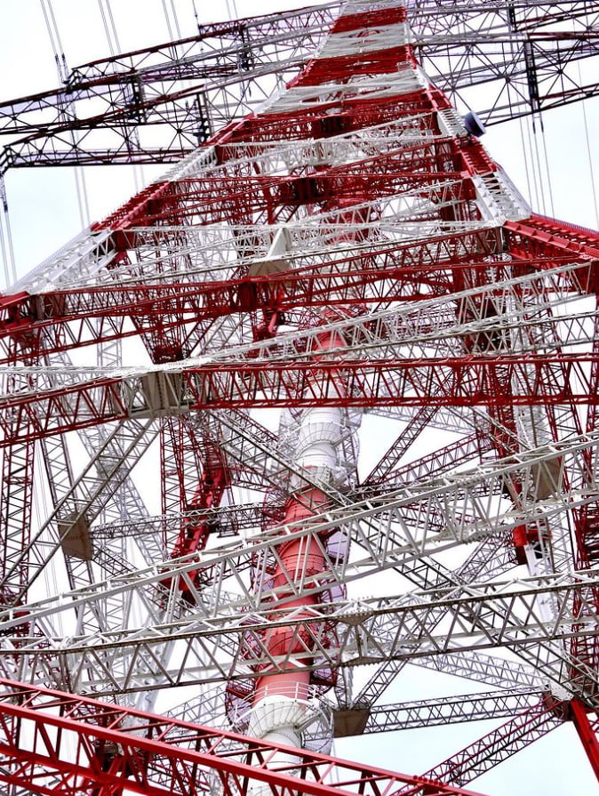 Elbekreuzung 2, the 227 meters tall pylon near my home. - 9GAG