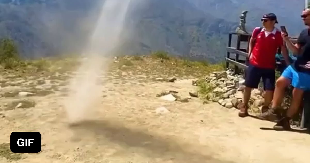 Small Dust Devil up close - 9GAG