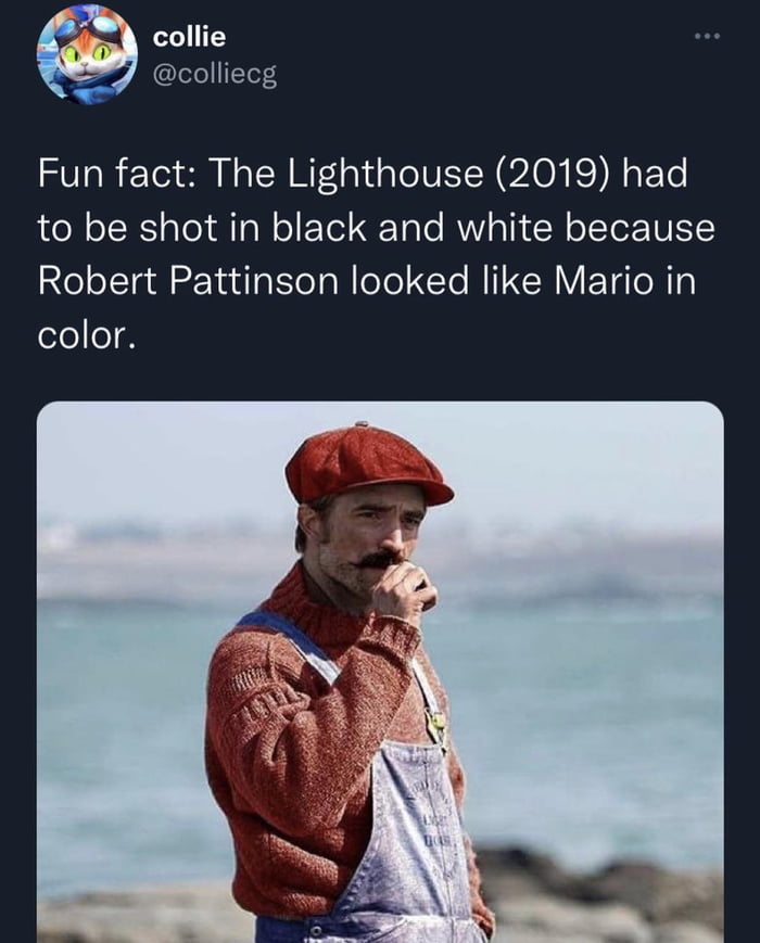 The lighthouse was almost a Mario movie - 9GAG