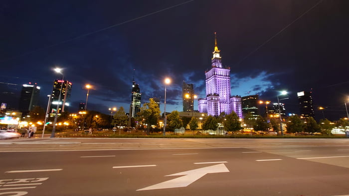 Poland, Warsaw at night. - 9GAG