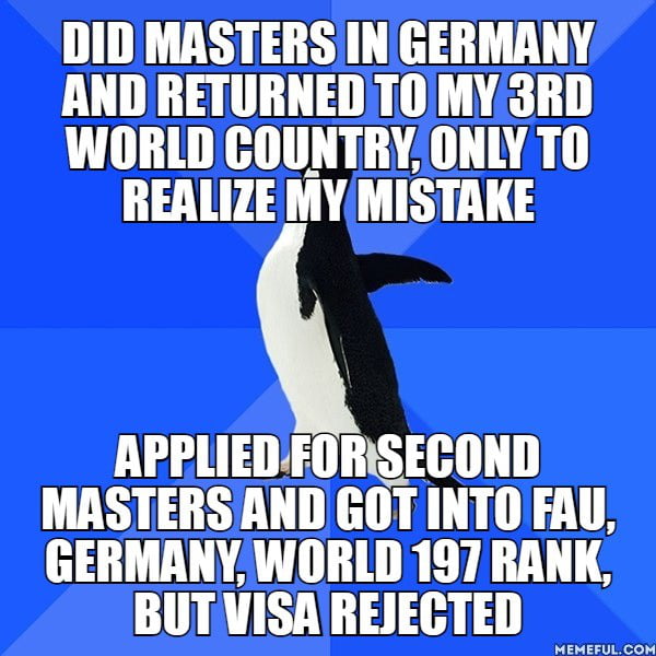 Reason: "not convinced of your desire to study or use the visa to stay ...