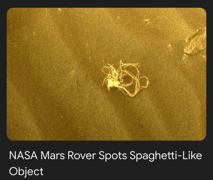 There's vomit on his sweater already, Mars spaghetti - 9GAG