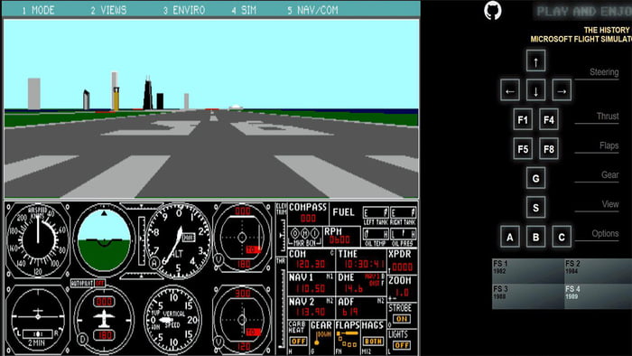 Microsoft Flight Simulator in 1982 - 9GAG