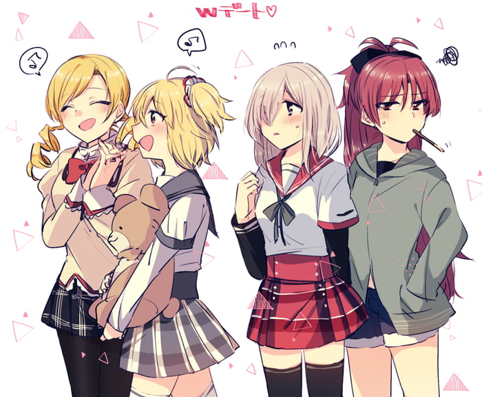 Rika x Mami and Ren x Kyoko - 9GAG