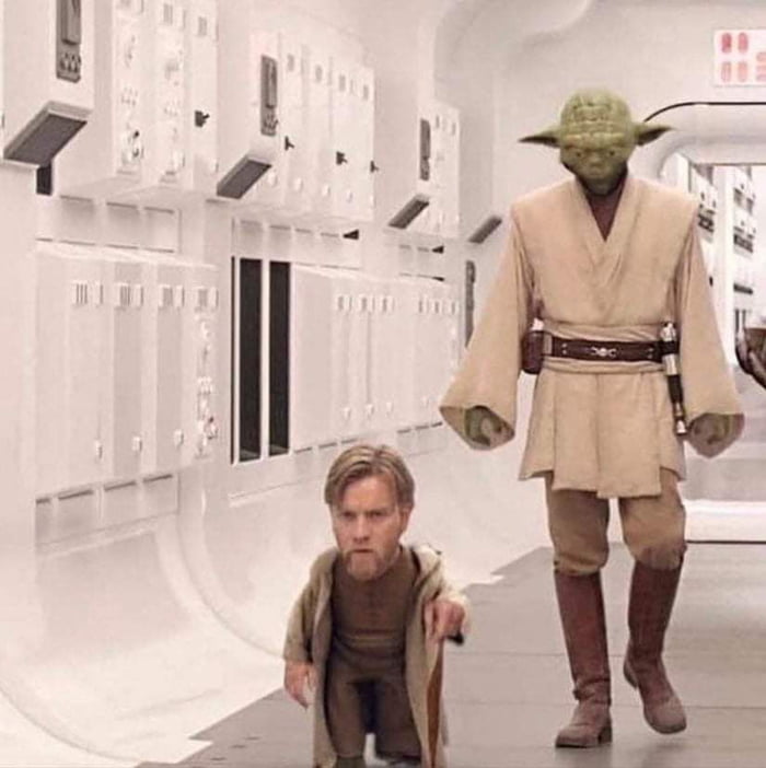 The higher ground, I have smol kenobi - 9GAG