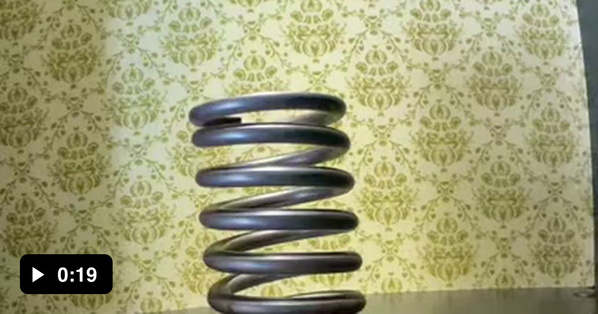 Untouchable spring. The spring is actually Underneath and a concave ...