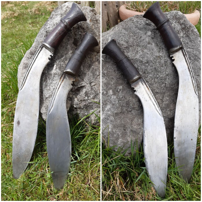 Two original Kukri knives from Nepal. These knives were used by the ...