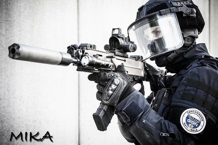 GIGN showing off their newly adopted CZ 807 BREN 2 - 9GAG