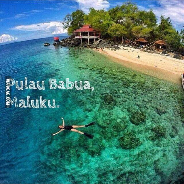 Babua island, Maluku. Indonesia - 9GAG