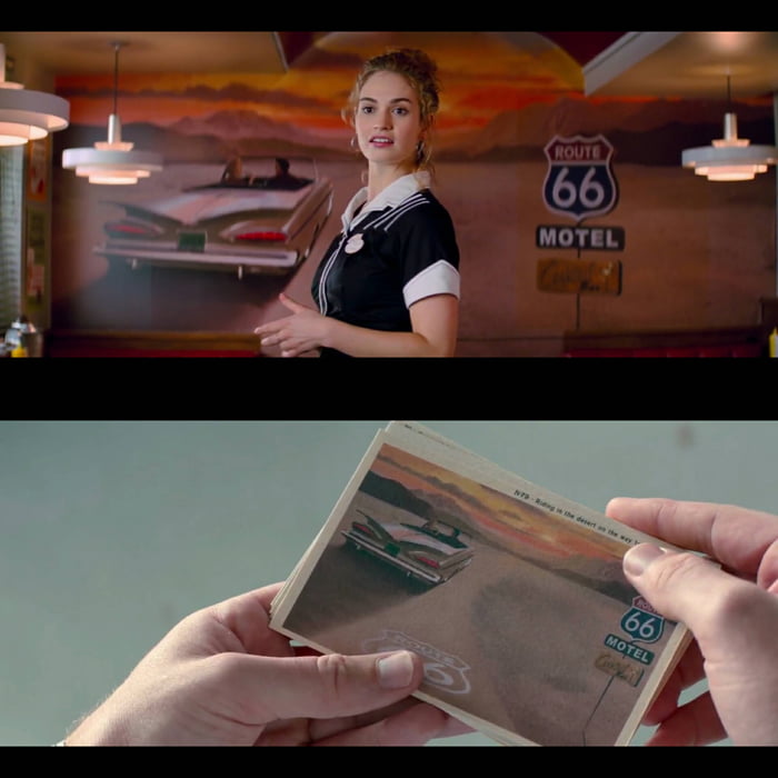 In Baby Driver when Baby and Debora first meet we can see a mural in Bo ...