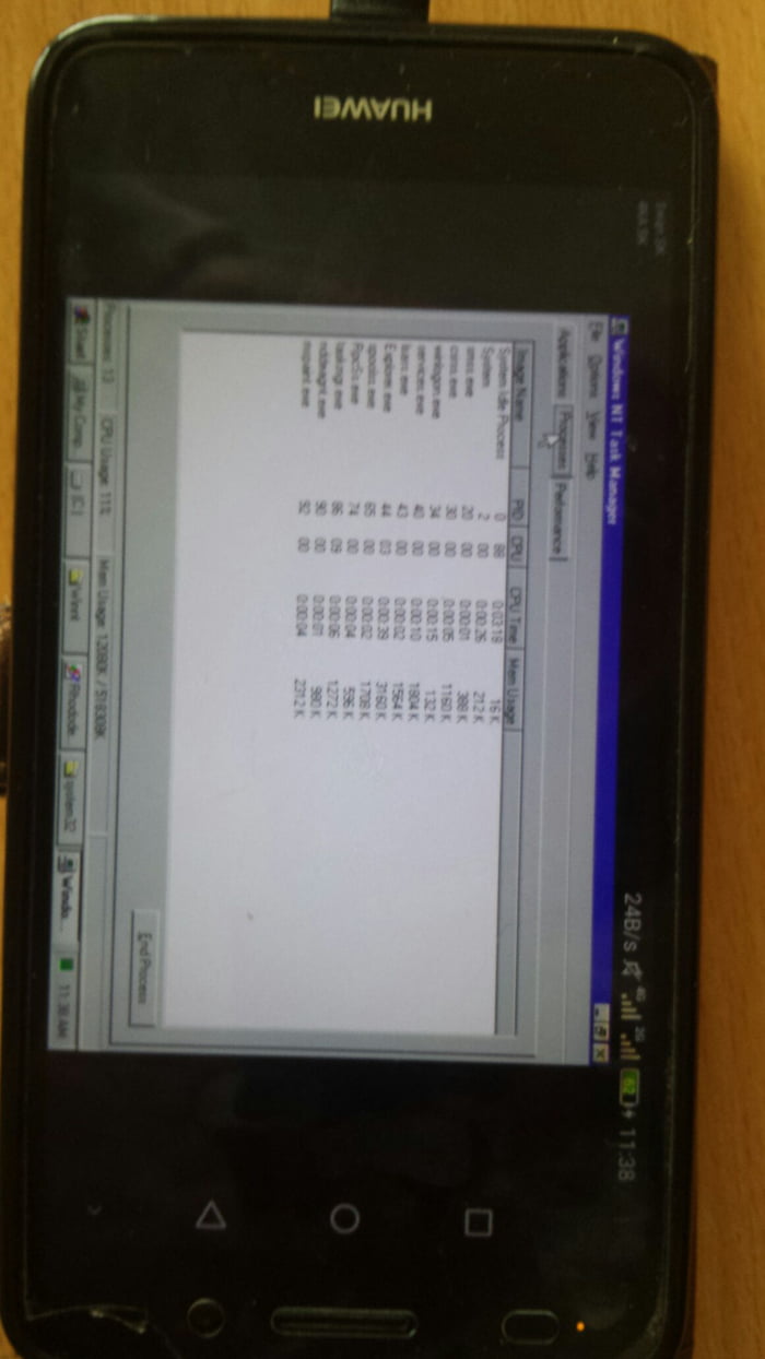 When you're so bored you run Windows NT on your Android phone - 9GAG