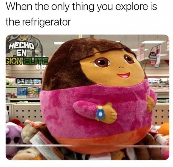 Dora the refrigerator explorer. - 9GAG
