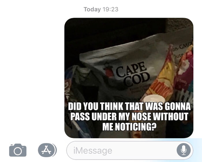 My fat ass sending a freshly made meme to my wife that thought she ...